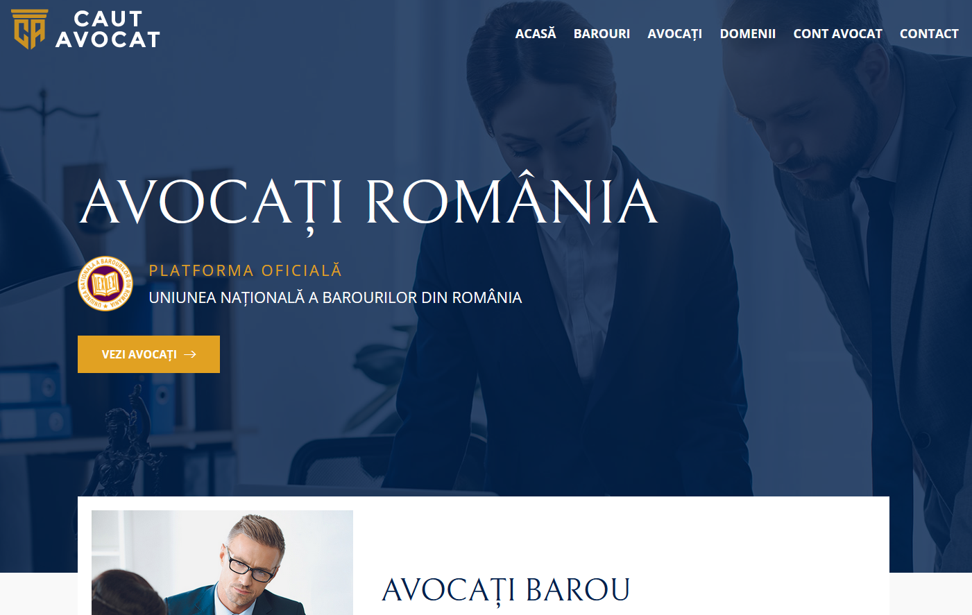 Cautavocat.ro | Platforma de intermediere avocat-client, lansată de UNBR
